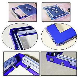 TECHTONGDA 16x20 Inch Screen Frame Mesh Silk Screen Printing Mesh Stretching Frame Glue Free Stretch Screen Frame