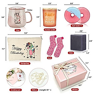 Birthday Gifts for Women, Personalized Relaxing Spa Gift Box Basket for Sister Girlfriend Wife Best Friend Grandma Mom Daughter, Gifts for Women Birthday Unique Happy Birthday Presents for Her