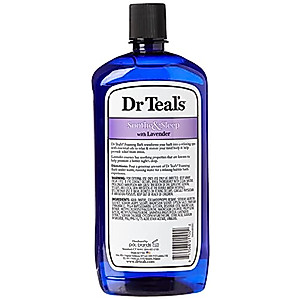 Dr Teal's Foaming Bath with Pure Epsom Salt, Soothe & Sleep with Lavender, 34 fl oz (Packaging May Vary)