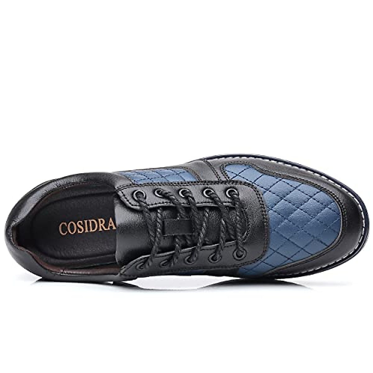 COSIDRAM Men Casual Shoes Comfort Loafers Driving Flats Shoes for Male Fashion Business Work Office Dress Lightweight Blue 10