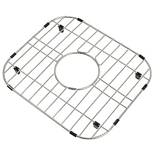 MONSINTA Kitchen Sink Grate and Sink Protectors, Stainless Steel Sink Grid 27 3/16" x 14 5/16" with Center Drain for Single Sink Bowl, Sink Grids Sink Bottom Grid for Kitchen Sink