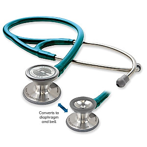 ADC - 601MCA Adscope 601 Convertible Cardiology Stethoscope with Tunable AFD Technology, For Adult and Pediatric Patients,, Metallic Caribbean