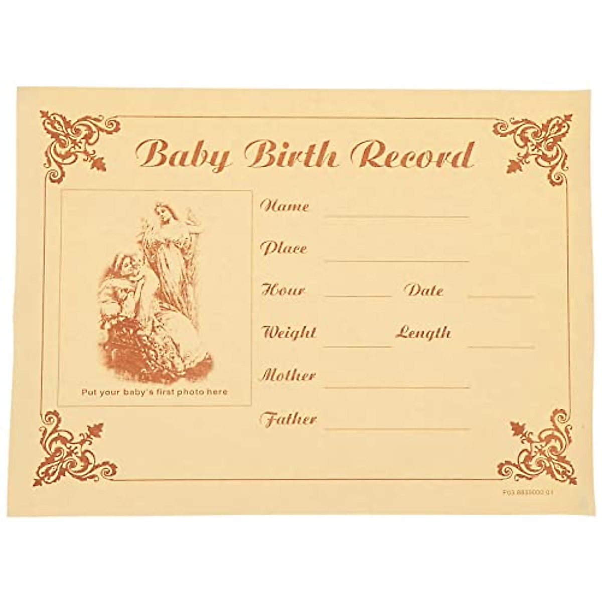 Stephan Baby Silver Plated Engraved Keepsake Birth Certificate Holder