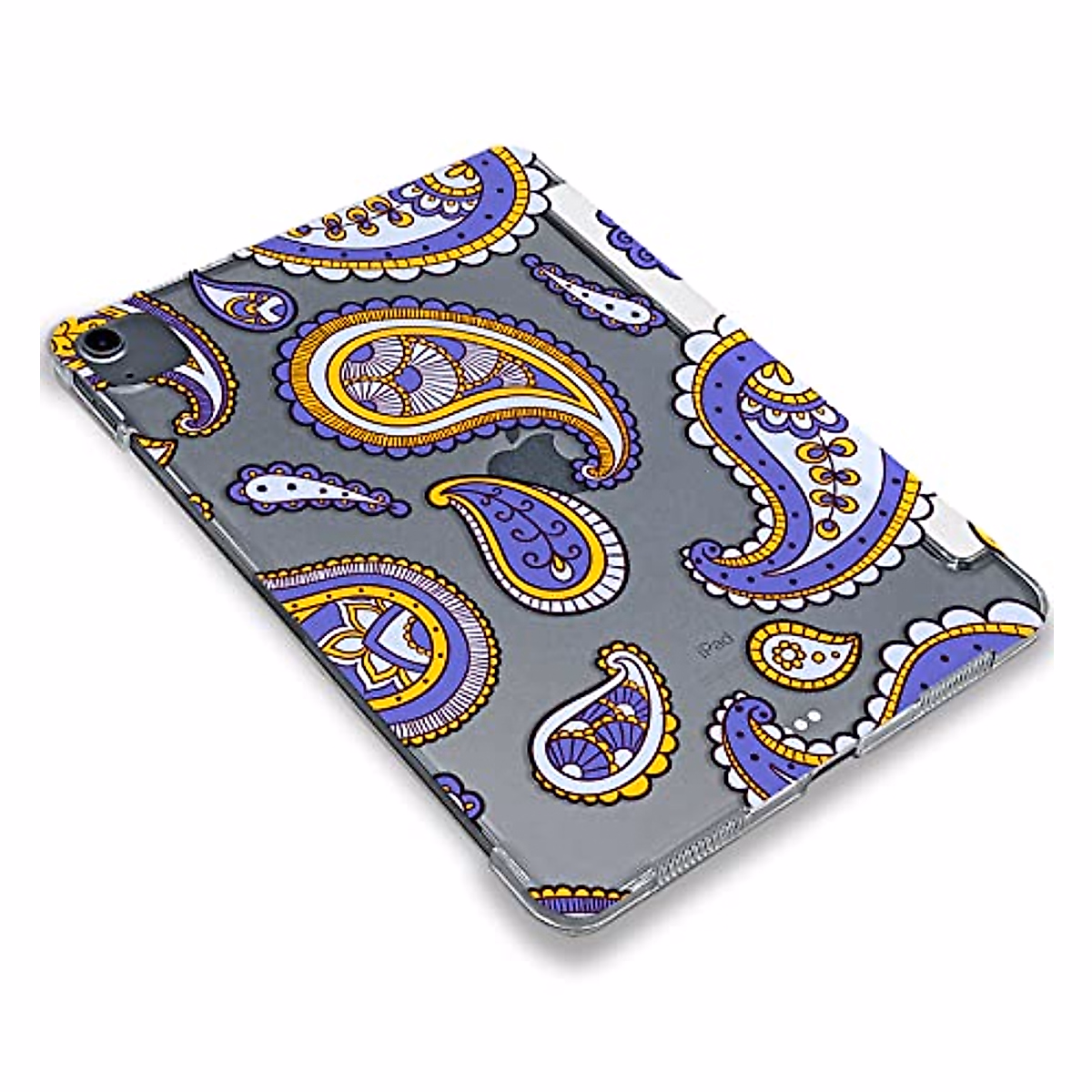 Abstract Purple Yellow Art case Compatible with iPad Mini Air Pro 7.9 8.3 9.7 10.2 10.9 11 12.9 inch Pattern Cover New 2022 2021 Trifold Stand 3 4 5 6 7 8 9 Generation 471 (11" Pro 1/2/3 gen)