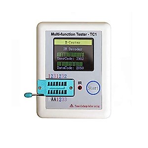 Treedix LCR-TC1 Meter Graphical Transistor Tester 1.8 inch TFT Graphic Display Resistance Capacitance Meters Multi-Function Tester LCR/ESR/NPN/PNP/MOSFET