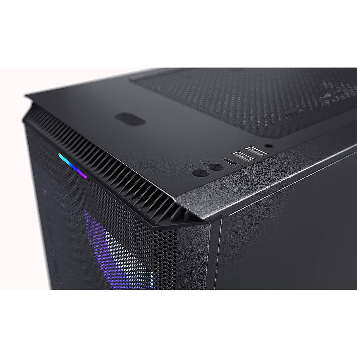 Phanteks (PH-EC500ATG_DBK01) Eclipse P500A high airflow full-metal mesh design, ATX Mid-tower, Digital-RGB Lighting, 140mm D-RGB case fans, Tempered Glass, Dual System capable, Black