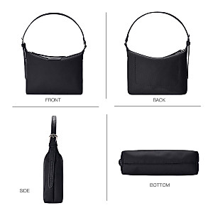 GM LIKKIE Shoulder Clutch Purse for Women, Small Top-Handle Y2K Classic Nylon Purse & Shoulder Handbag
