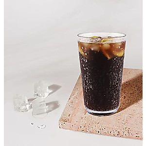 fulong 16 oz Plastic Highball Drinking Glasses, Set of 8 Water Beverage Tumbler Set, Unbreakable Plastic Cups for Soda, Juice, Iced Tea, Party, BPA-Free