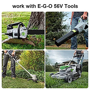 SUnMilY 5.0Ah Replacement for EGO 56V Battery, 56 Volt 5000mAh Compatible with EGO BA2800 BA4200T BA4200 BA1400 BA2800T BA5600T Lithium Ion Battery