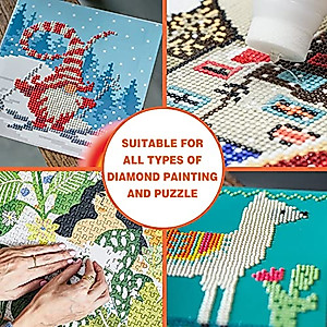 Diamond Painting Sealer, 5D Diamond Painting Glue Permanent Hold & Shine Effect Sealer, Fast-Drying, for 5D Diamond Painting & Puzzle Glue