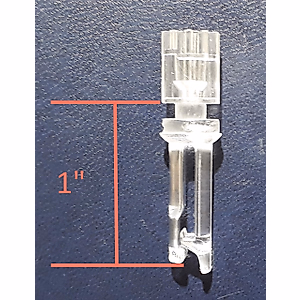 Blind Parts Vertical Blind Track Carrier Stem/Hook w/C Clips - No Carrier (5)