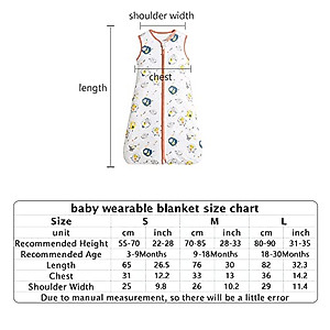 ZIGJOY Baby Wearable Blanket Cotton Sleep Sack Baby Sleeveless Soft Sleeping Bag with 2-Way Zipper for Baby, Cotton Sheep, 6-12 Months