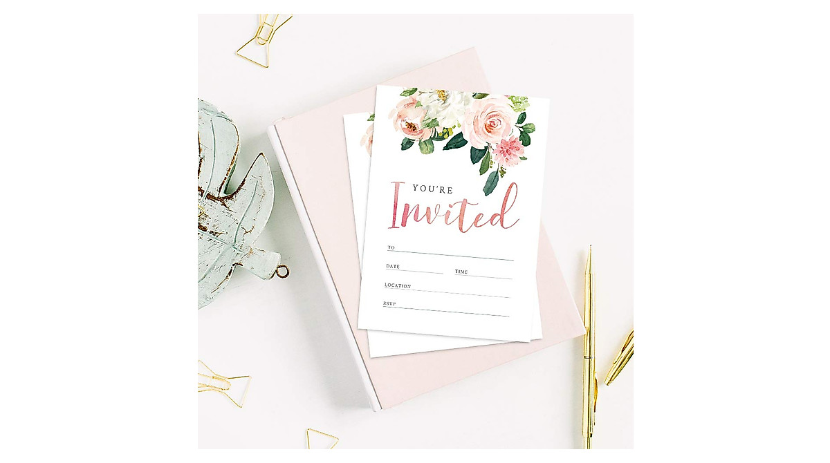 Floral Fill-in Invitations for Every Celebration