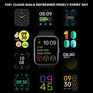 DECWIN Smart Watch, 1.69"(Call Receive/Dial) Smartwatch for Men Women,Alexa Built-in,Heart Rate Sleep Monitor,Music Control,2022 Waterproof Swimming Fitness Tracker Compatible Android iOS Phone