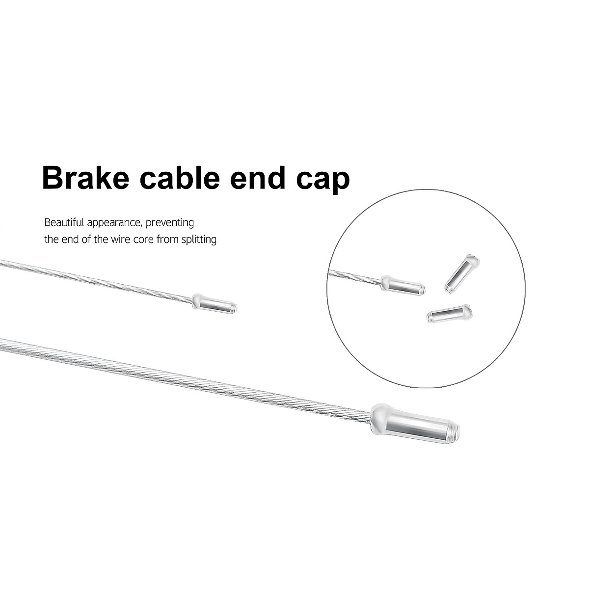 BMX Bike Gyro Brake Cables,Full Kit BMX Bicycle Brake Line Set Cable Wire,Front + Rear (Upper + Lower) with Spinner Rotor (Complete Set) for Bike Part Replacement - Red (RED)