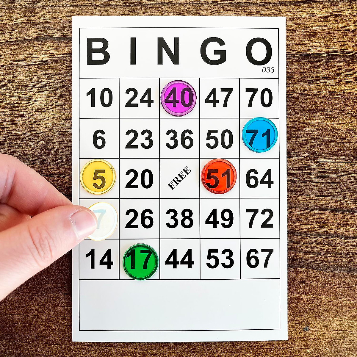 SEETOOOGAMES 300 Pieces Magnetic Bingo Chips Only- Mixed