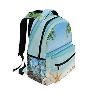 TropicalLife Ocean Sea Beach Themed Backpacks Bookbag Shoulder School Computer Hiking Gym Travel Casual Travel Daypack