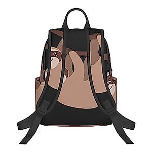 DEHIWI Sloth Casual Backpack Bag Lightweight Laptop Bag Travel Laptop Backpack For Women Men