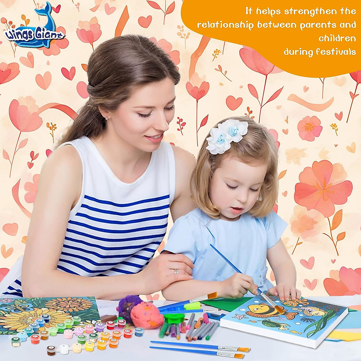 3 Pack Paint by Numbers for Kids Ages 8-12, Pre-Printed Acrylic Oil Painting, Includes (8x10, 8x9, 8x8 inch) Framed Canvas with 30 Acrylic Paint Pots, 5 Brushes for Kids, Art Supplies for Kids 9-12