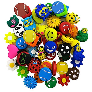 LucaSng Tennis Vibration Dampener (48~50 Per Pack). Racket Shock Absorbing Soft Silicon-Unique Tennis Shock Absorber