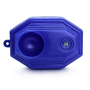 Pro Impact Tennis Trainer Rebounder Ball, Trainer Baseboard with Long Rope, Perfect Solo Tennis Trainers Round and Rectangular (Red Round)