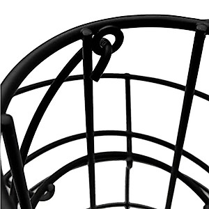 homozy Modern Spiral Egg Skelter Holder Wire Rack Up to 24 Eggs Free Standing - Black, 18x30.5cm