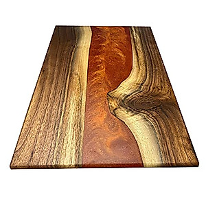 Epoxy Table, Epoxy Resin River Table, Live Edge Wooden Table, Natural Wood,Dining table, Natural Epoxy Table, Resin Table 54x27 inch