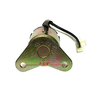 Starter Motor Solenoid W/ 2-Wire Plug for A-ipower SUA9000E SUA10000EC SUA12000E for Predator 7000/8750W 420cc for Generac GP6500E GP7500E GP8000E for All Power Gentron 10000W Generator W/Pigtail