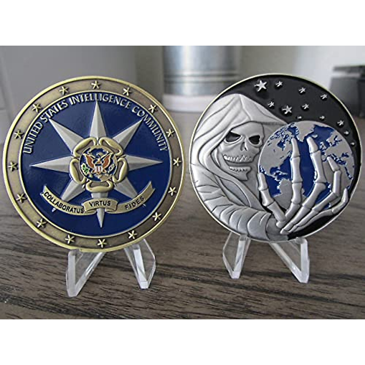United States Intelligence Community Reaper IC Intel SIGINT Challenge Coin