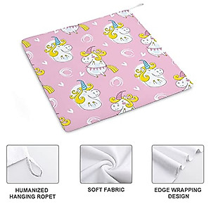 Lurnise Hand Towel Unicorn Hand Towels Dish Towel Lanyard Design for Bathroom Kitchen Sports