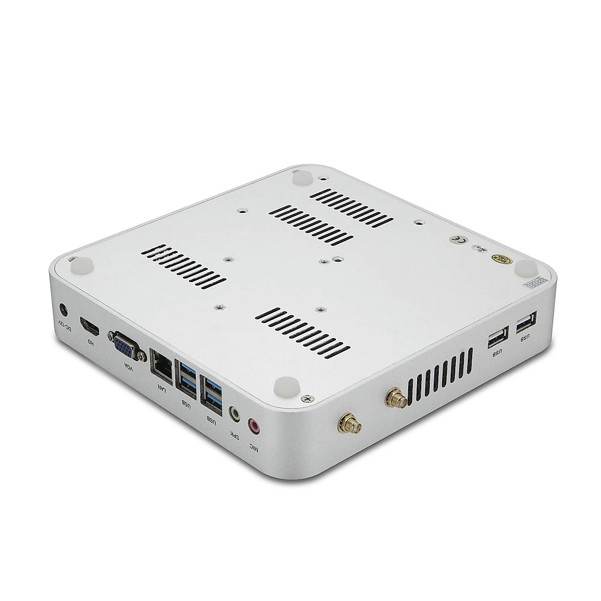 KINGDEL Fanless Mini PC, i5 CPU Mini Desktop Computer, 8GB RAM+256GB SSD, Gigabit Ethernet, 4xUSB 3.0, HD Port