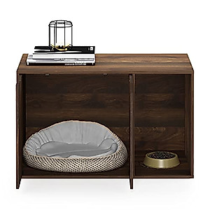 Furinno Peli Litter Box Enclosure, Columbia Walnut