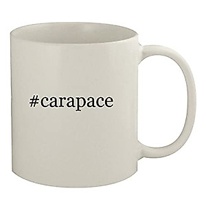 Molandra Products #carapace - Ceramic 11oz White Mug, White