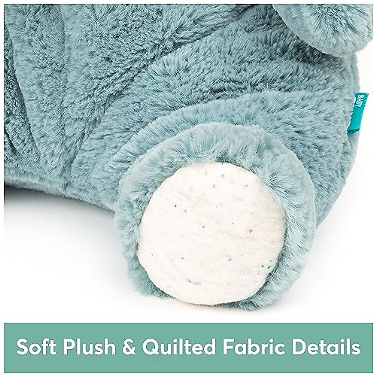 GUND Baby Oh So Snuggly Hippo Large Plush Stuffed Animal for Babies and Infants, Teal, 12.5”