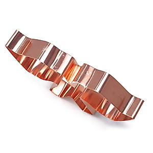 Crossed Finish Line Flags Copper Cookie Cutter