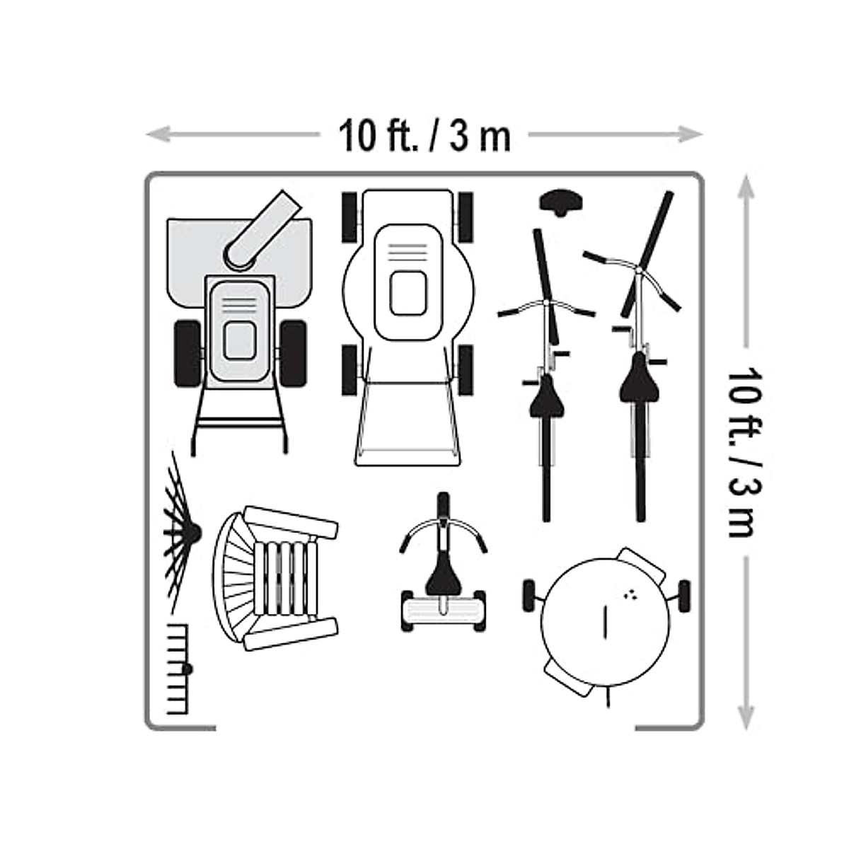 Arrow Sheds CP1010 Free Standing Car Port, 10 by 10-Feet