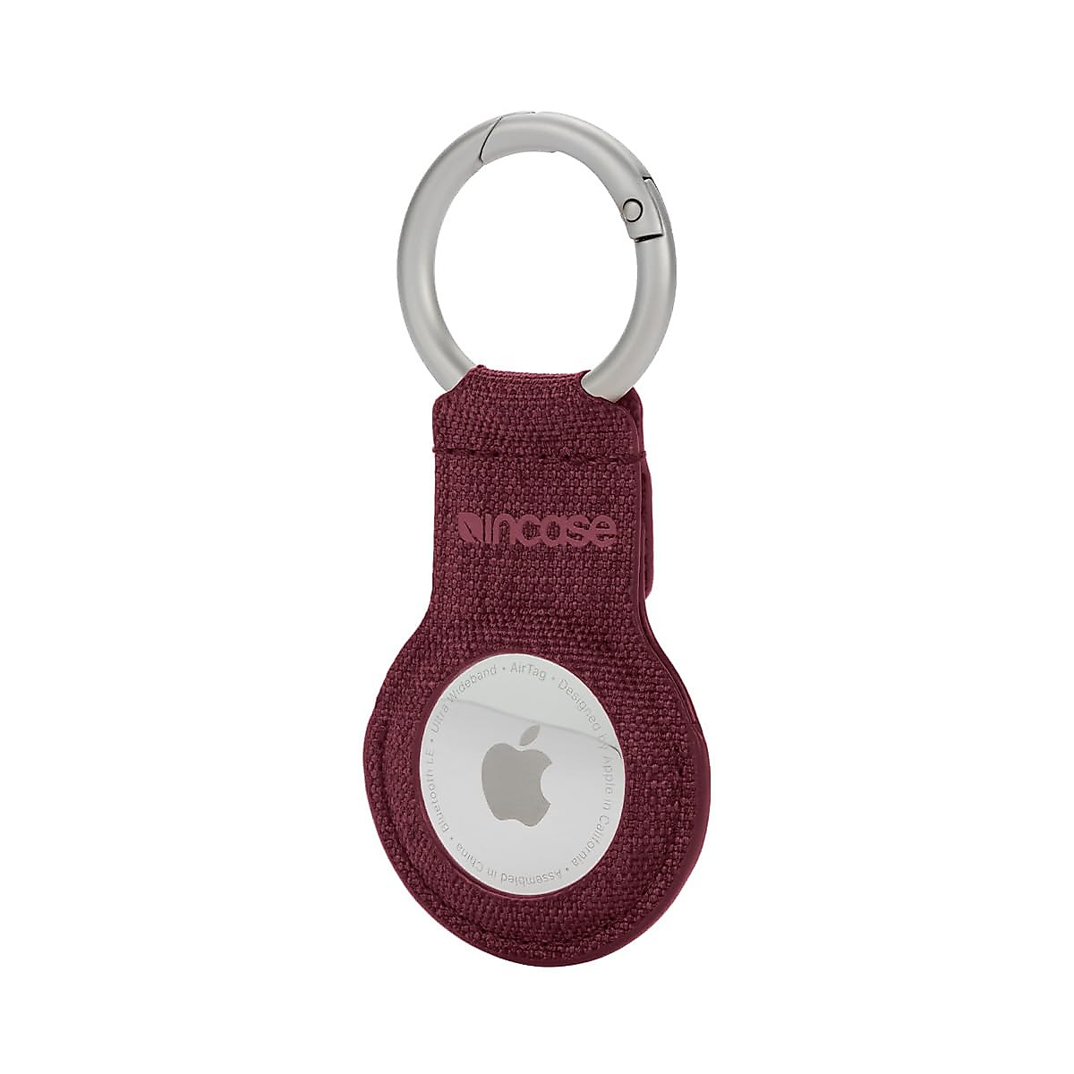 Incase Woolenx Key Clip for Airtag - Lightweight, Form-Fitting Apple Airtag Holder - Durable Airtag Keychain with Metal Quick Clip Key Ring (3.6 x 1.6 x 0.2 in) - Graphite