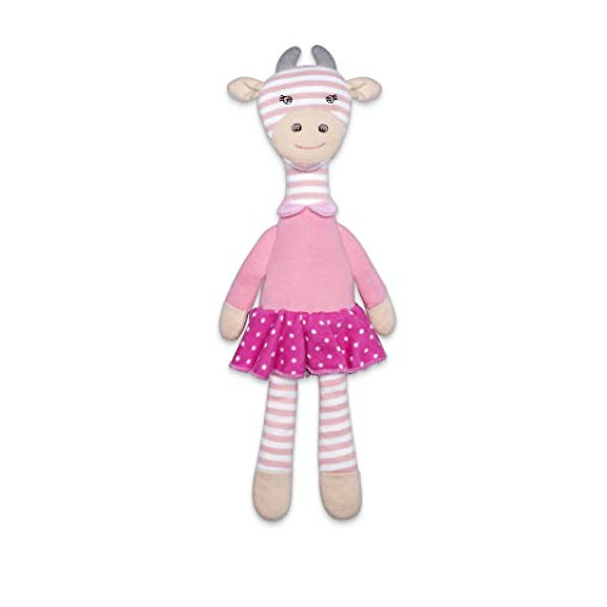 Apple Park Organic Farm Buddies - Georgia Giraffe Plush Baby Toy for Newborns, Infants, Toddlers - Hypoallergenic, 100% Organic Cotton