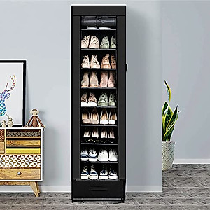 OYREL Shoe Rack, Sturdy Metal Shoe Rack Organizer,Narrow Shoe Rack,Shoe Racks for Closets,Shoes Rack,Shoe Stand,Shoe Shelf