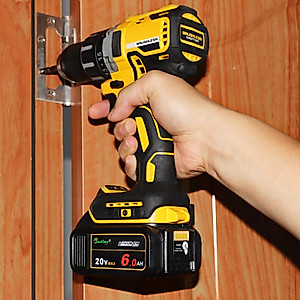 waitley 2 Pack 20V 6.0A Replacement Battery Compatible with Dewalt DCB200 DCD DCF DCG Series Cordless Power Tools