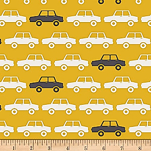 Art Gallery Fabrics Art Gallery Day Trip Parallel Parking Fabric, Yellow