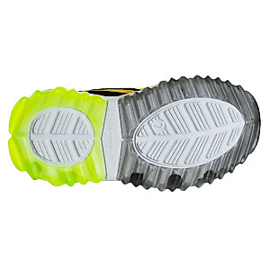 Disney Pixar Kids Toy Story Laceless Light Up Sneakers - Buzz Lightyear Woody Tennis Athletic Boy Shoes - Green/Black (Size 8 Toddler)