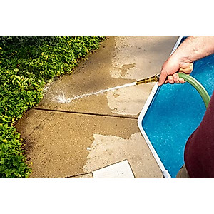 Rain Bird HENZLB5ADJ 5" Solid Brass Garden Hose End Water Nozzle, Lead-Free, Twist Adjustable Spray