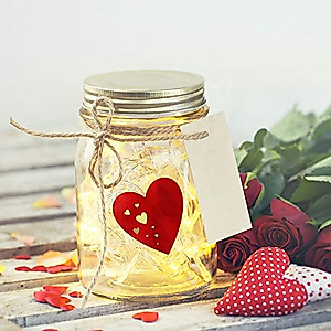 Easykart 500 Red Heart Shape Stickers with Special Gold Foiling, 1.5" Size | 3 Different Designs in one roll | Suitable for Anniversary Love Theme Party Decorations, Valentine's Day Gifting…