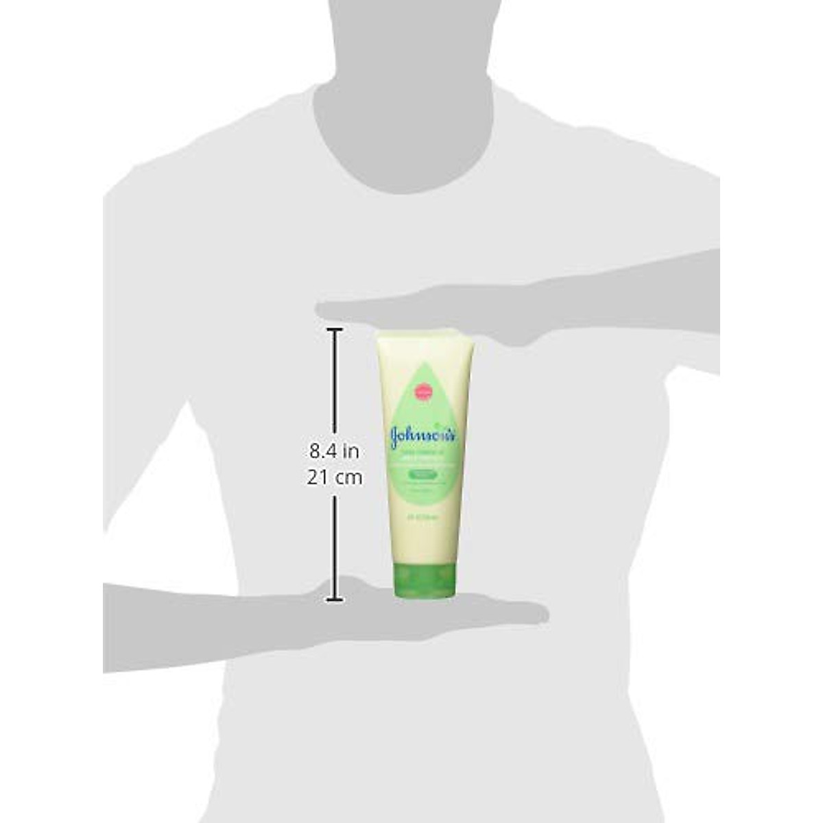 Johnson's Baby Creamy Oil with Aloe & Vitamin E, Moisturizing Baby Body Lotion for Delicate Skin, Hypoallergenic and Free of Parabens, Phthalates, and Dyes, 8 Fl Oz, Pack of 3