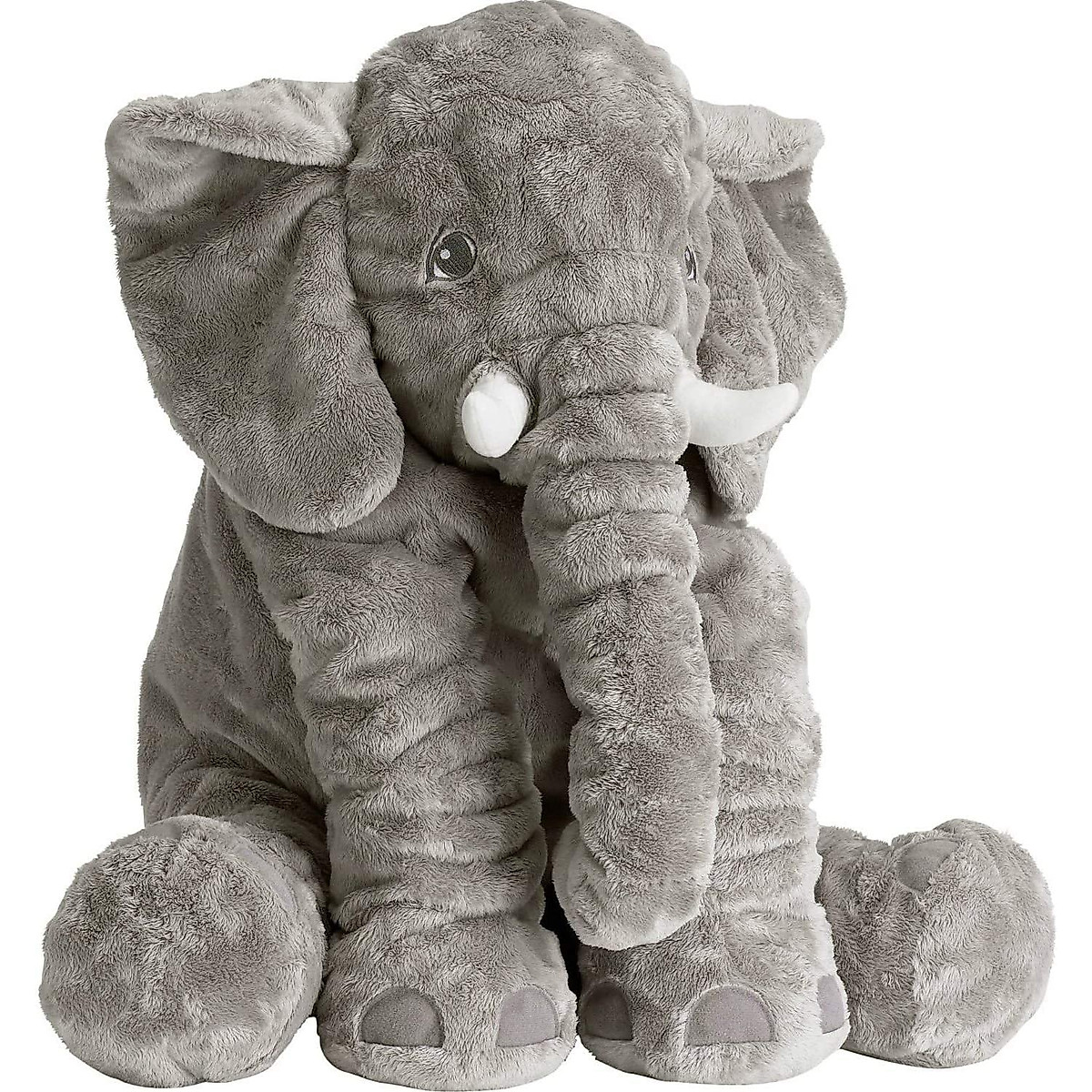 Hmcghie Giant Elephant Stuffed Animals Oversized 24 Inch Large Stuffed Elephant Pillow Toy Gray Gifts for Kids Girlfriend Home Decor