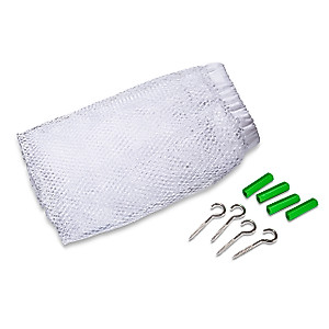 Jumbo Toy Hammock - Organize Stuffed Animals or Children's Toys with The mesh Hammock. Looks Great with Any décor While neatly organizing Kid’s Toys and Stuffed Animals. Expands to 5.5 feet - White