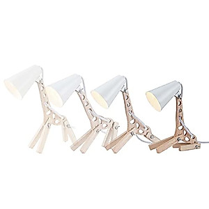 Globe Electric 52210 Gigi Giraffe 11" Wooden Novelty Lamp, White Shade, in-Line On/Off Rocker Switch