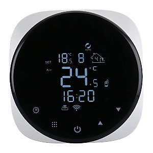Wengart WiFi Smart Thermostat WG316,Heat Only AC90-240V Max3A 2.4GHz Wi-Fi APP TUYA for Radiant Floor Heating,Compatible with Alexa Echo/Google Home