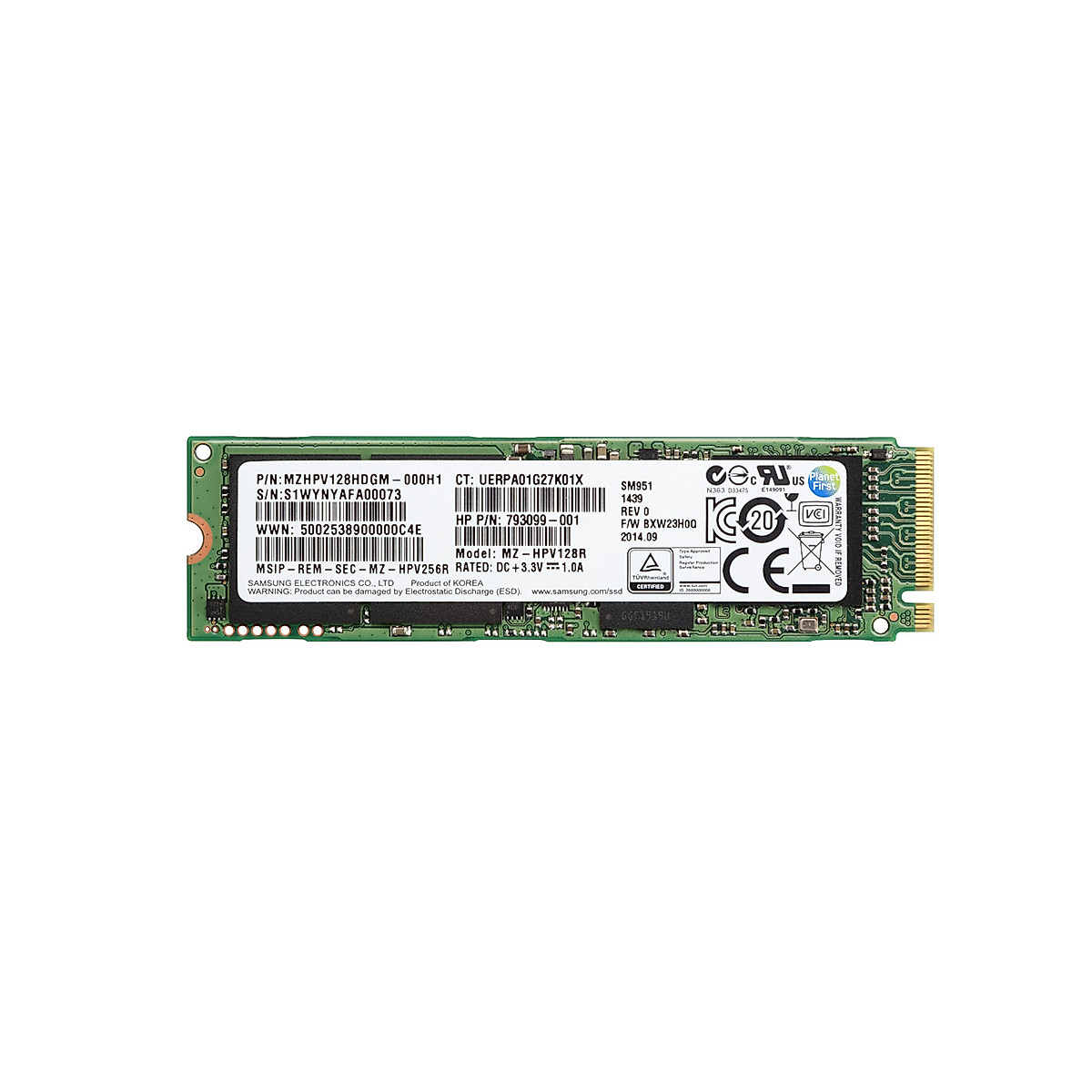 HP 128 GB Internal Solid State Drive - SATA - M.2 2280